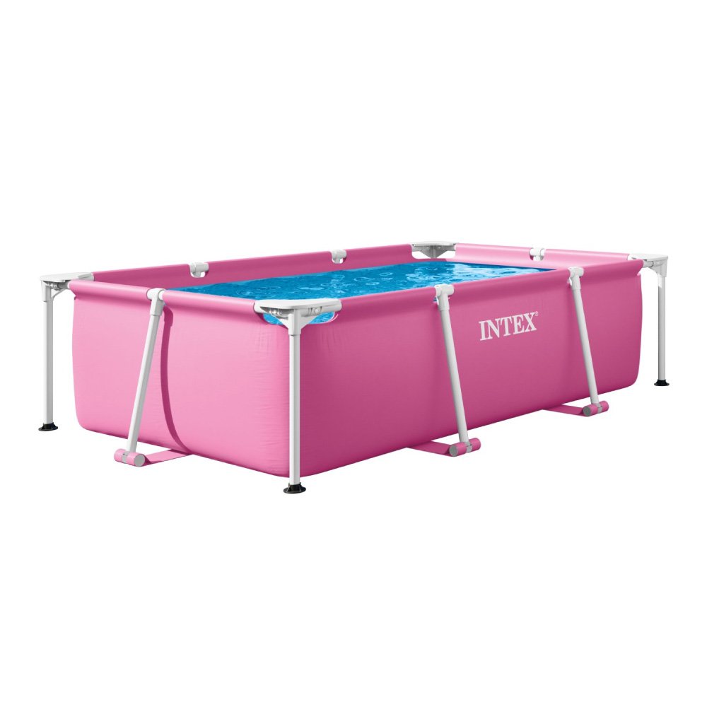 INTEX Pink Rectangular Frame Pool (2.2m x 1.5m x 60cm)