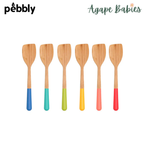 Pebbly Bamboo Spatula - 6 Colors | Agape Babies Singapore