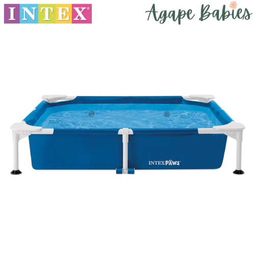 INTEX Square Frame Pet Pool Set with Filter Pump