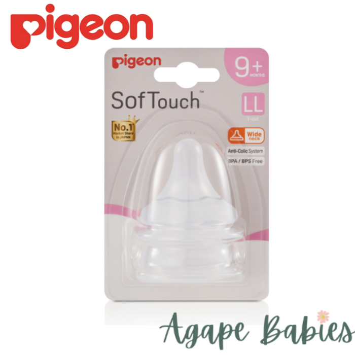 Pigeon Softouch 3 Nipple Blister Pack 2pcs (LL) | Agape Babies Singapore