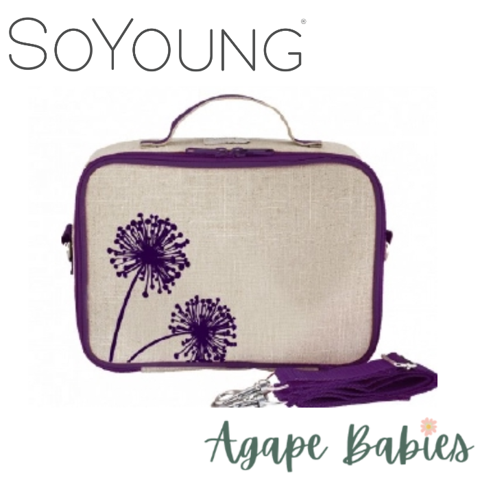 SoYoung Lunch Box Bag - Purple Dandelion | Agape Babies Singapore